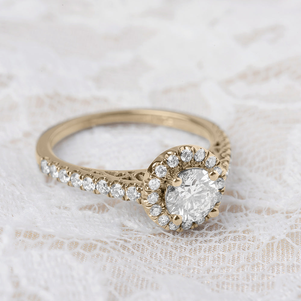 Beautiful Lab Created Halo Engagement Rings | Cuts & Carat – Cuts and Carat